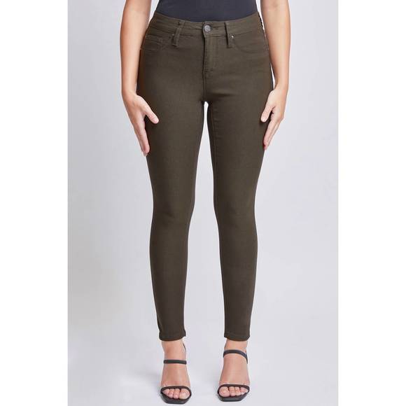 YMI | Jeans | New Ymi Hyperstretch Skinny Jean In Dark Olive | Poshmark